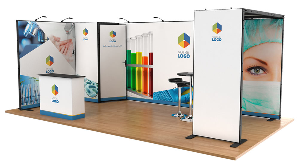 Stand PLV Broker : Stand Exposition pour salon, Digital, plv stand expo